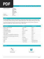 90 Shore A Polyurethane Data Sheet | PDF | Hardness | Polyurethane