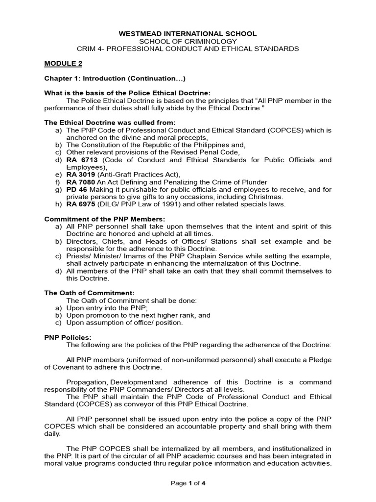 CRIM-4-MODULE-2 | PDF | Police | Crimes