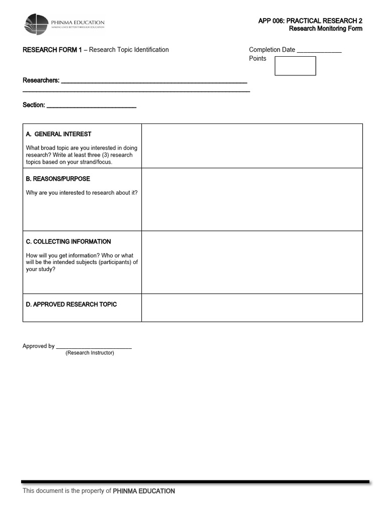 App 006 Research Forms 1 3 | PDF | Citation | Apa Style