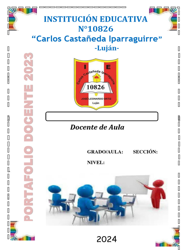 PORTAFOLIO DOCENTE - 2024 | PDF | Aprendizaje | Enseñando