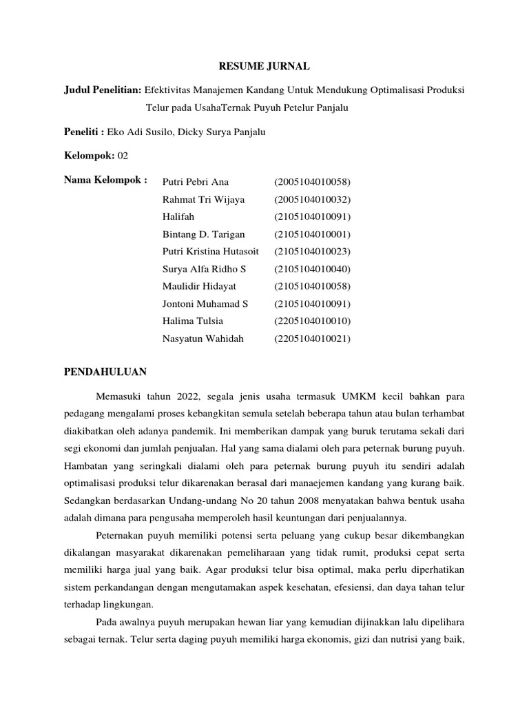 Resume Jurnal Kel 02 | PDF