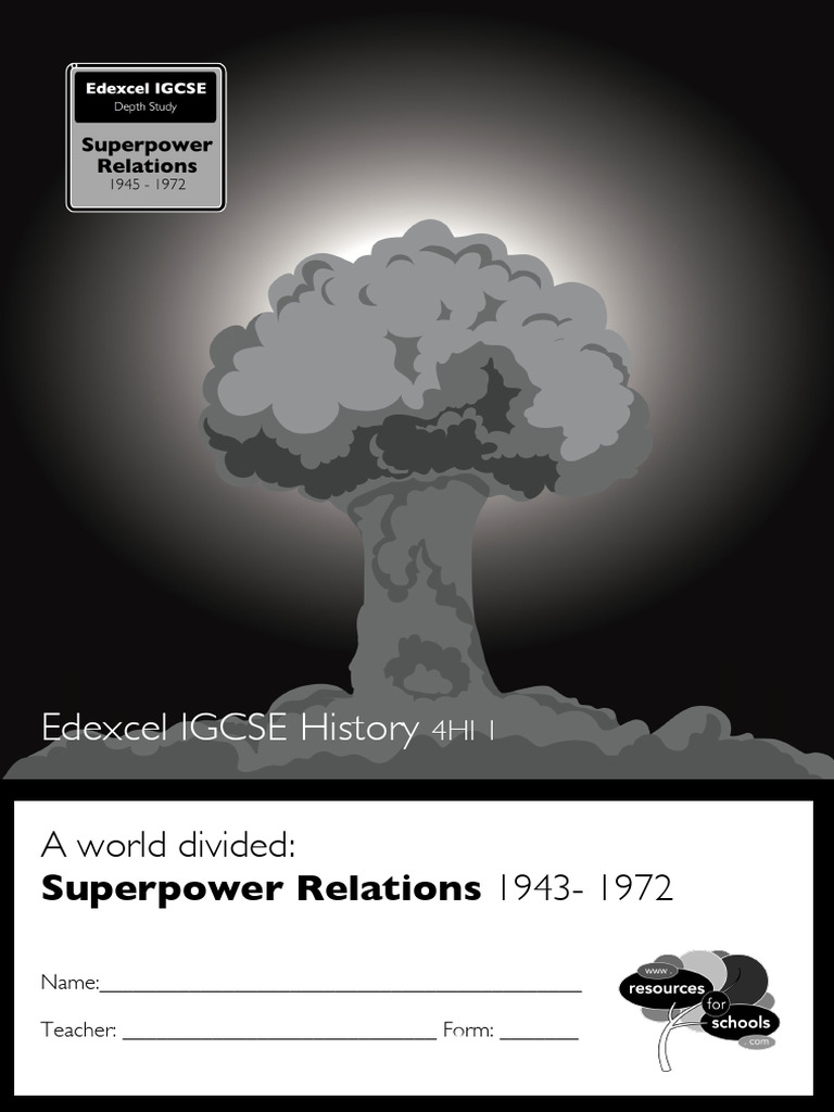 Edexcel IGCSE Superpowers 1943 72 v2c | PDF | Atomic Bombings Of ...