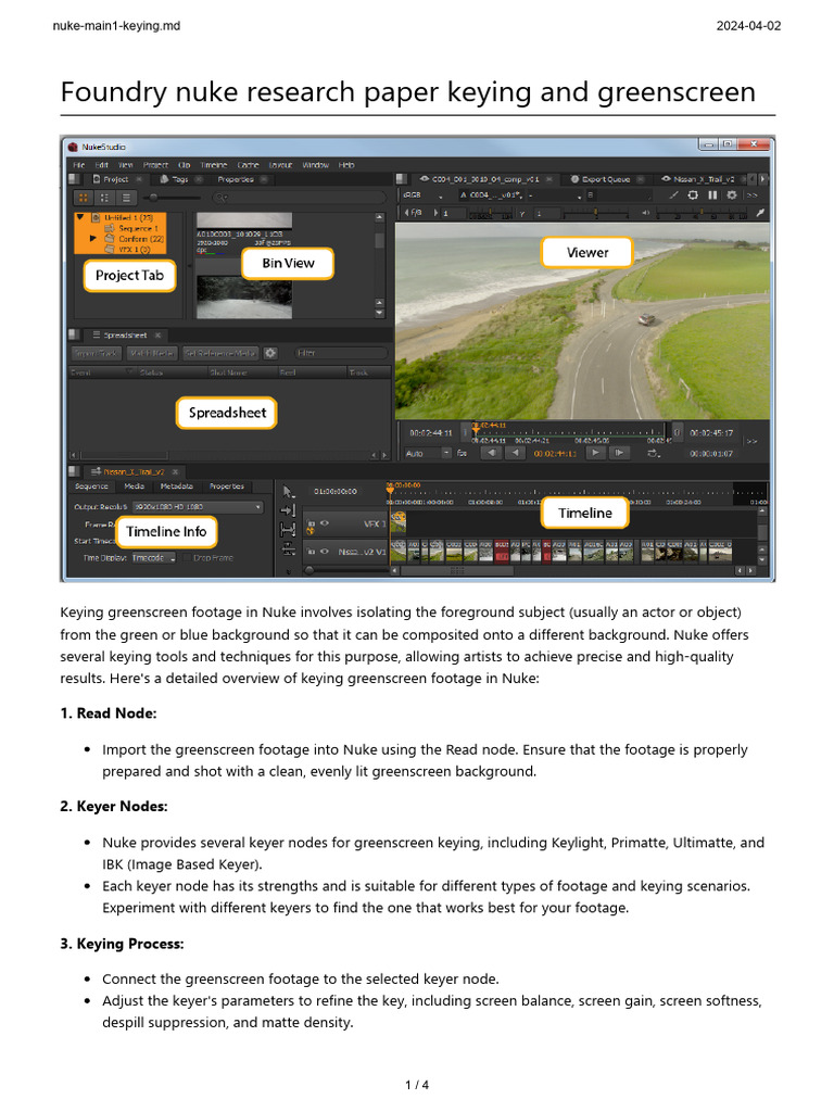 Nuke Main1 Keying | PDF | Camera | Camera Lens