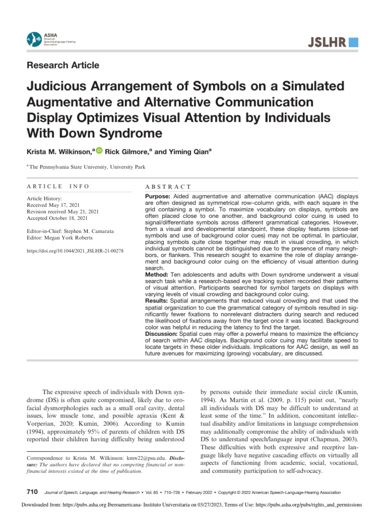 La Disposición Juiciosa de Los Símbolos en Una Pantalla de Comunicación ...