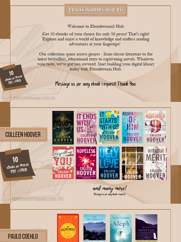 Ebooks - Sample Lists | PDF