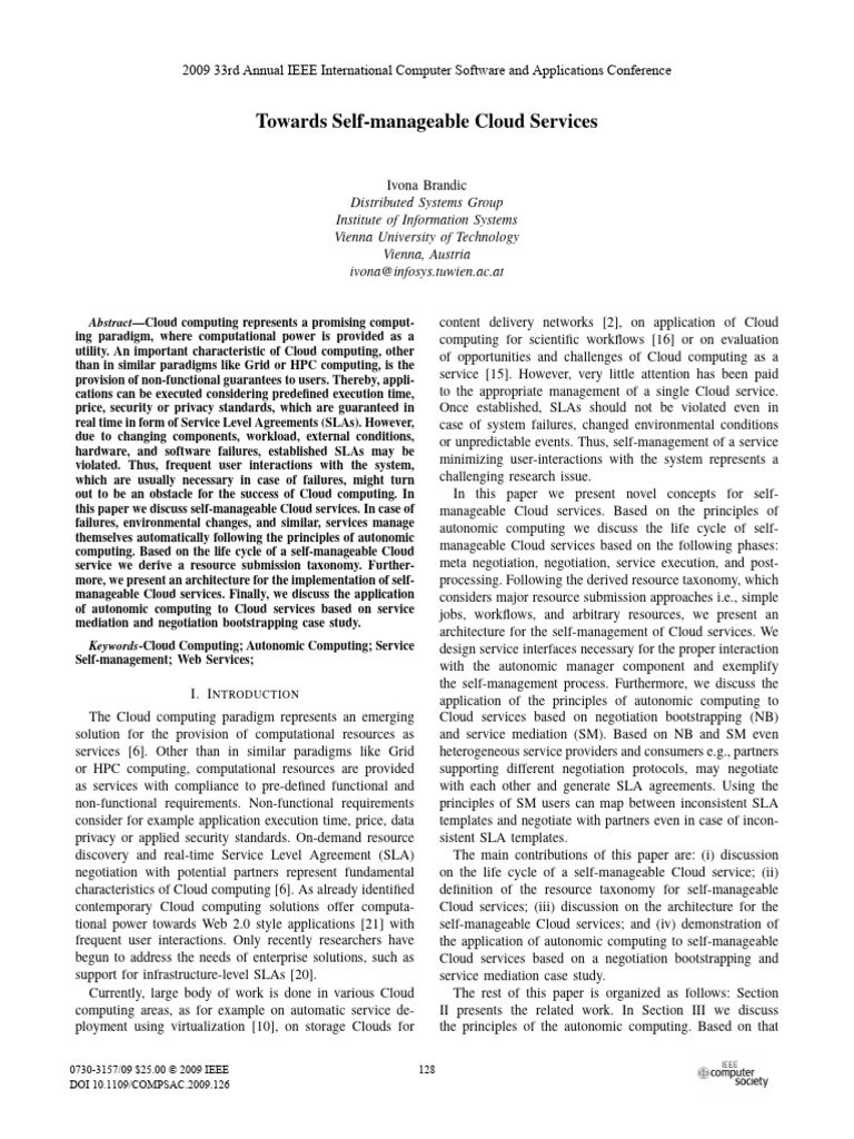 Compsac 2009 126 Pdf Cloud Computing Service Level Agreement