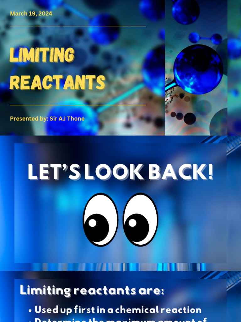 Limiting Reactants | PDF | Chlorine | Chemistry