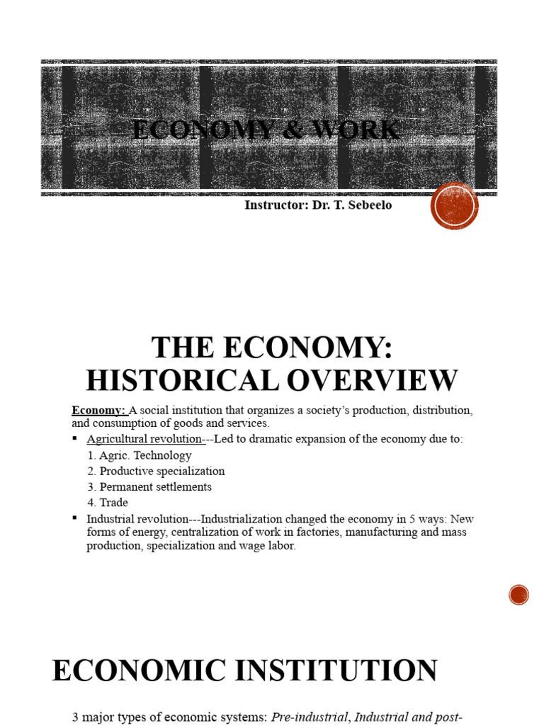 Evolution of Economic Systems and Work | PDF | Capitalism | Economics
