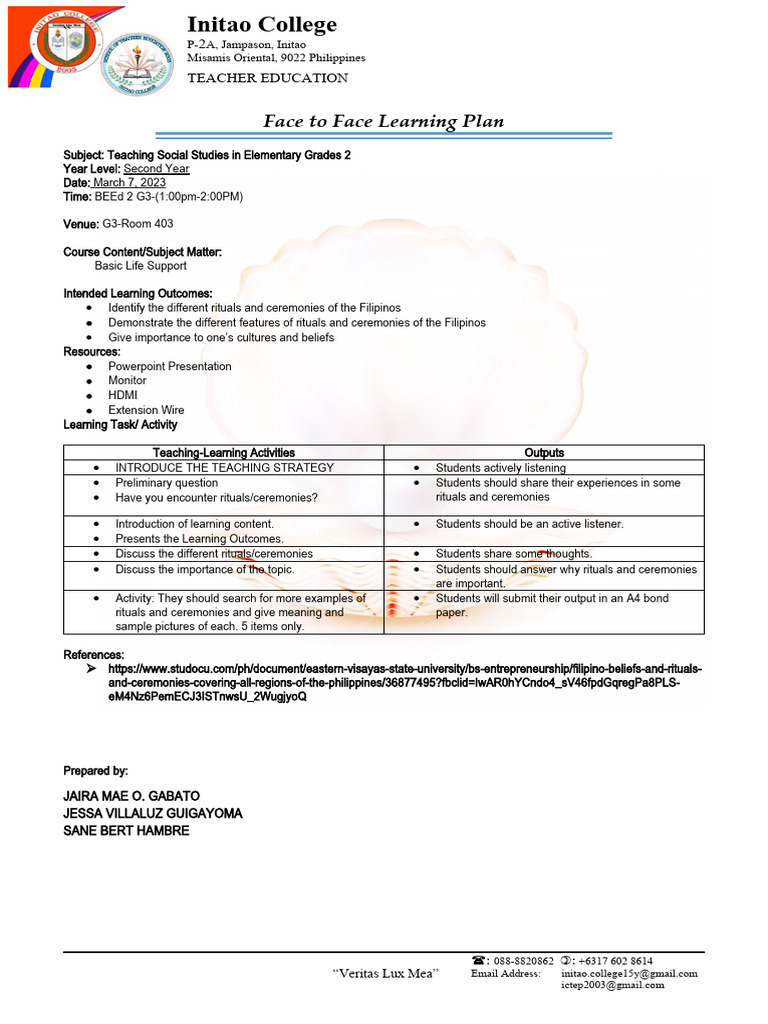 jaira-learning-plan (1) | PDF | Cognitive Science | Social Psychology