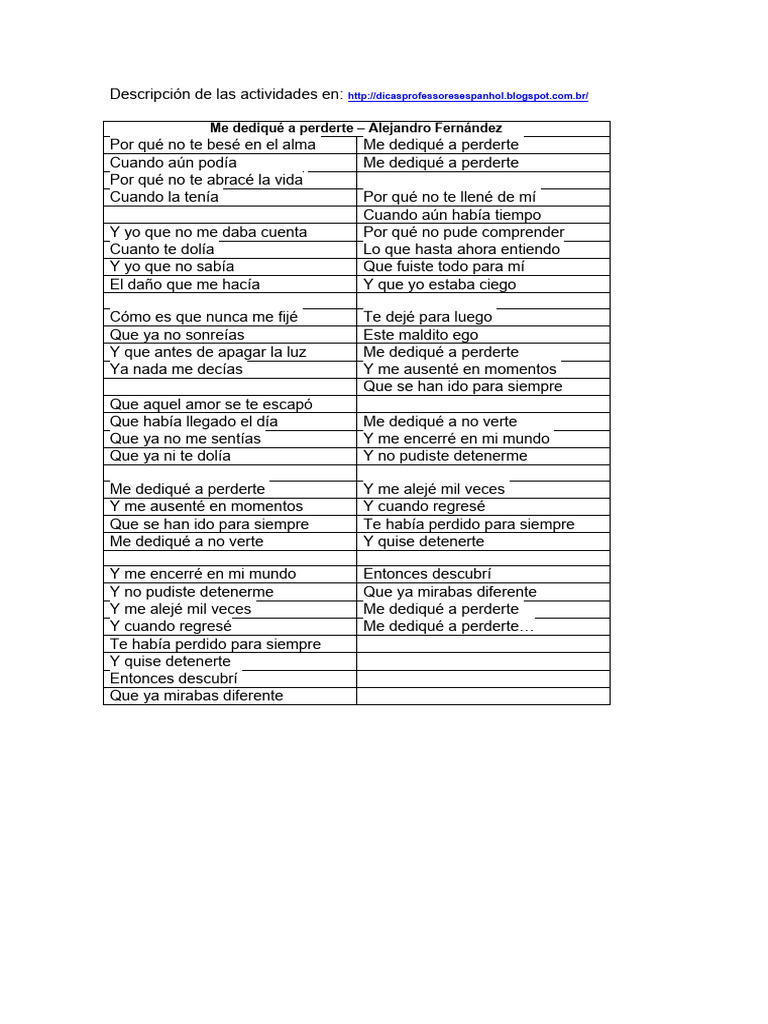 Diferencia Entre Indefinido e Imperfecto. Texto Del Cortometraje El ...