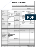 PERSONAL DATA SHEET PDS Editable | PDF | Government