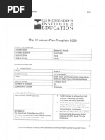 2025 IIE Lesson Plan Template | PDF | Lesson Plan | Learning
