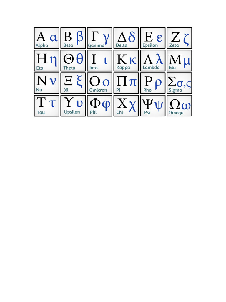 alfabeto grego | PDF