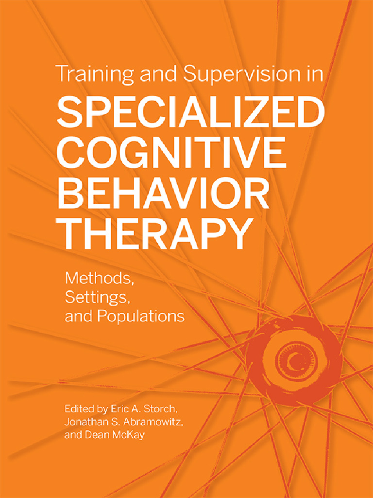 Training and Supervision in Specialized Cognitive Behavior2022 | PDF ...