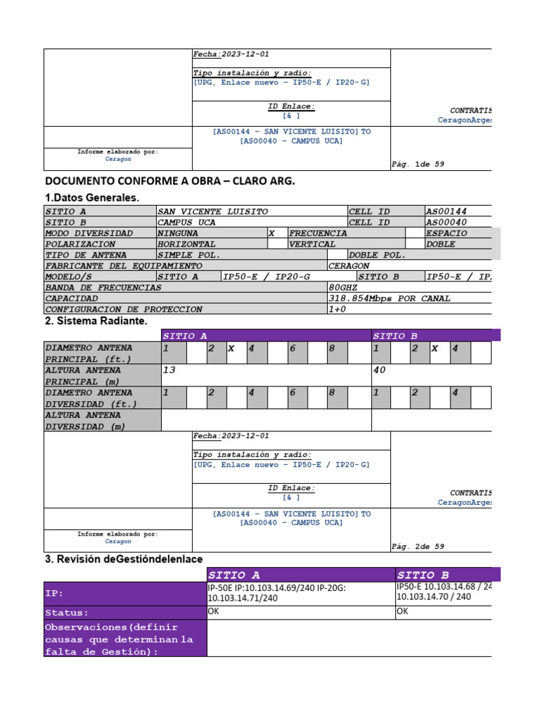 Form F-23-2098 | PDF | Ingeniería en telecomunicaciones | Movimiento ...