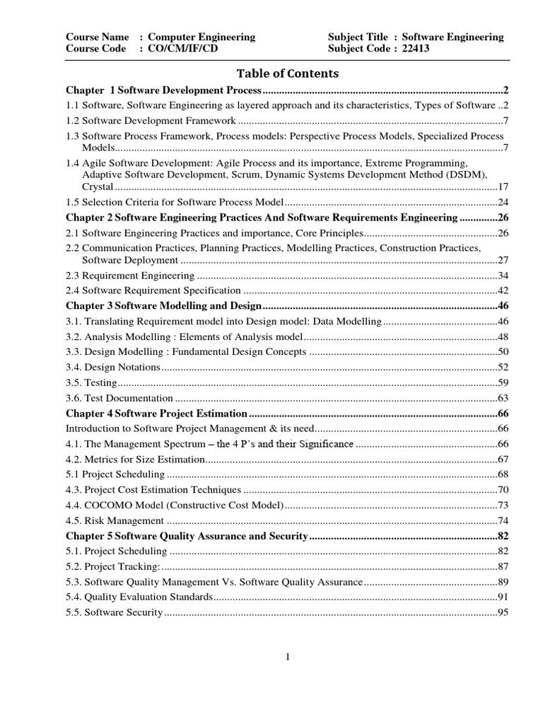 SEN Notes (Unit1 To 5) | PDF | Software Development Process | Software