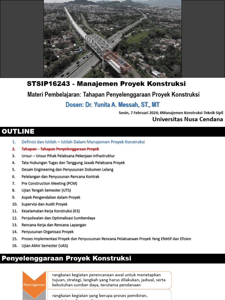 Tahapan Proyek Konstruksi Terpadu | PDF