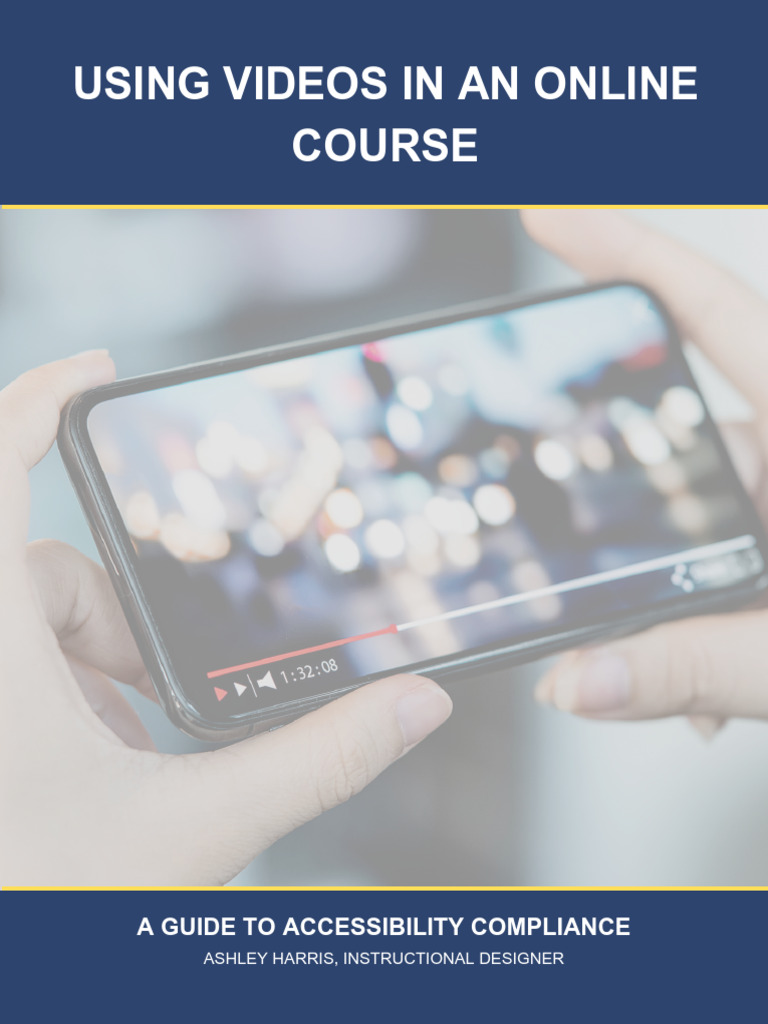 Using Videos in An Online Course | PDF | Americans With Disabilities ...