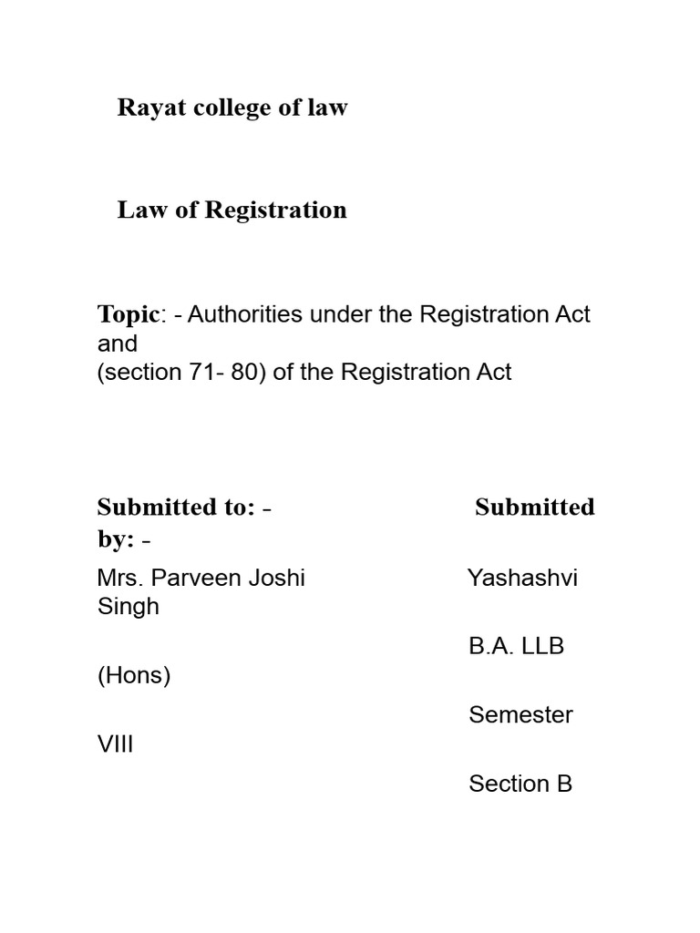 Registration Yashu 123 in Process | PDF | Deed | Mortgage Law