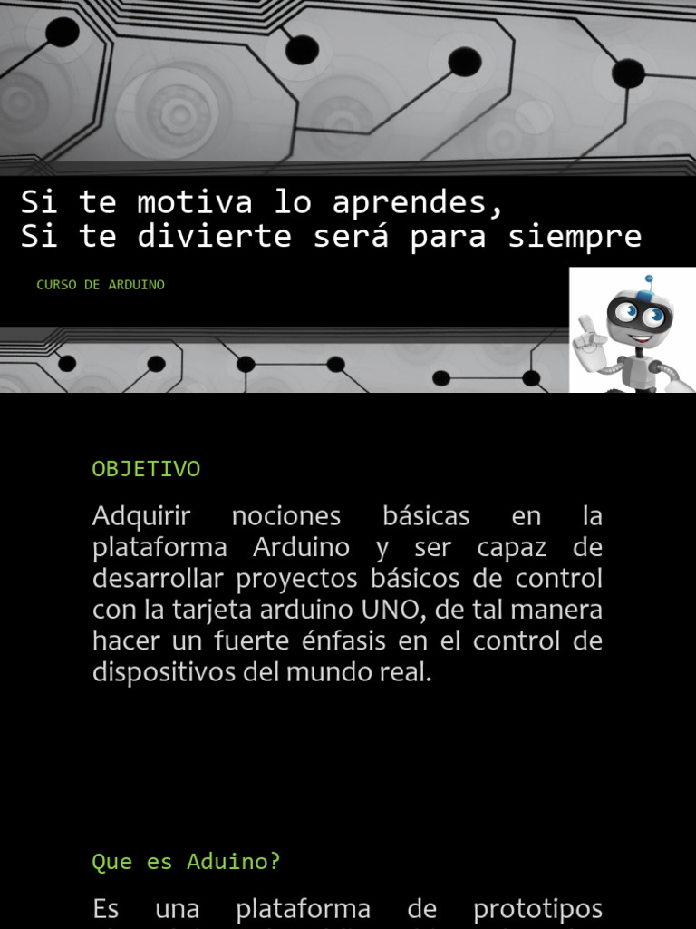 curso de arduino 1 | PDF | Arduino | Hardware de la computadora