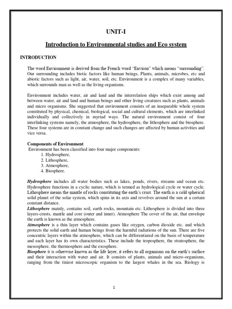 Unit 1,2 & 3 Evs | PDF | Sustainability | Drought