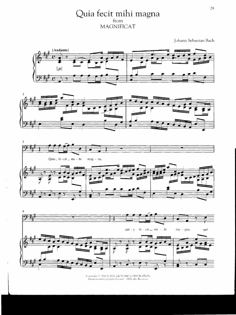 Quiafecit | Download Free PDF | Johann Sebastian Bach | Compositions