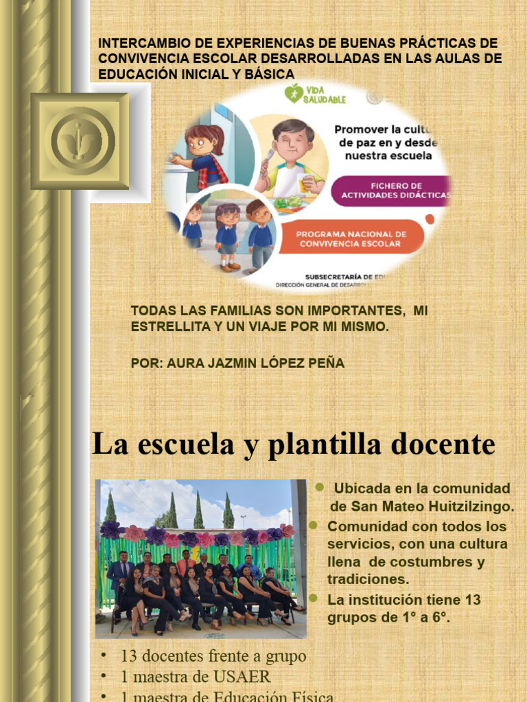 Intercambio De Experiencias De Buenas Prácticas De Convivencia Pdf