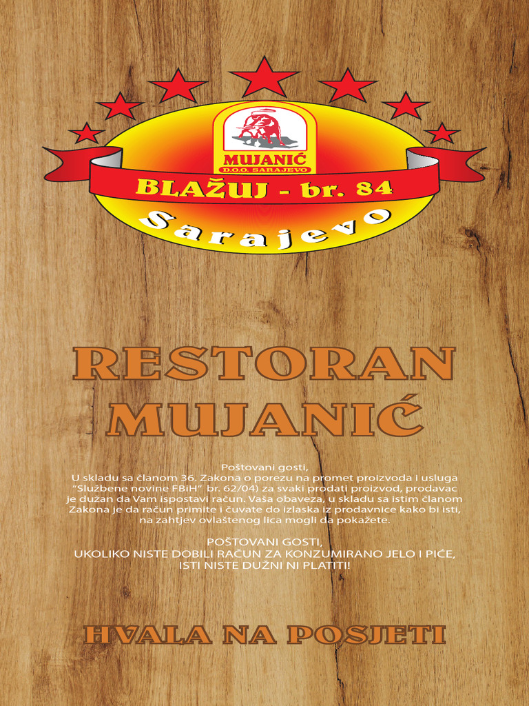 Mujanic Cjenovnik April 2023 BASTA | PDF