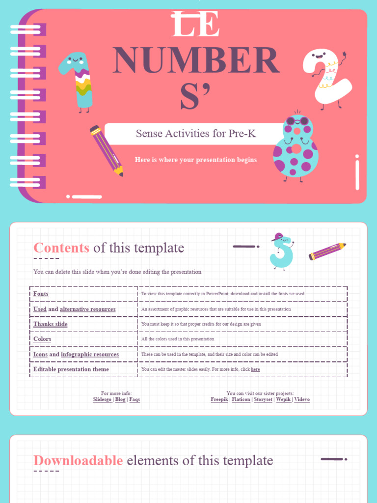 Printable Number Sense Activities for Pre k | PDF | Planets | Solar System