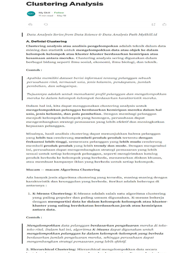 Clustering Analysis | PDF