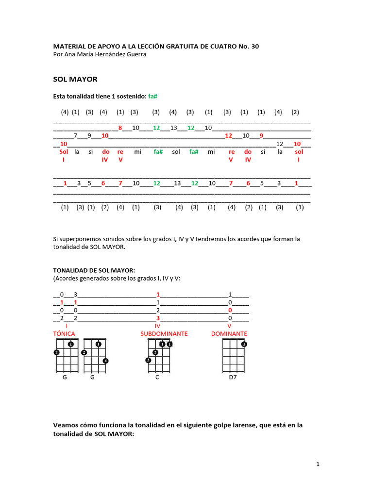 Escala_y_tonalidad_de_Sol_Mayor_GOLPE_TO | PDF | Elementos de la música ...