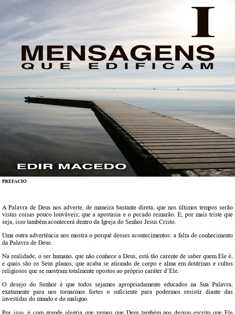Mensagens Que Edificam Vol 1 - EDIR MACEDO | PDF | Fé | Abraão