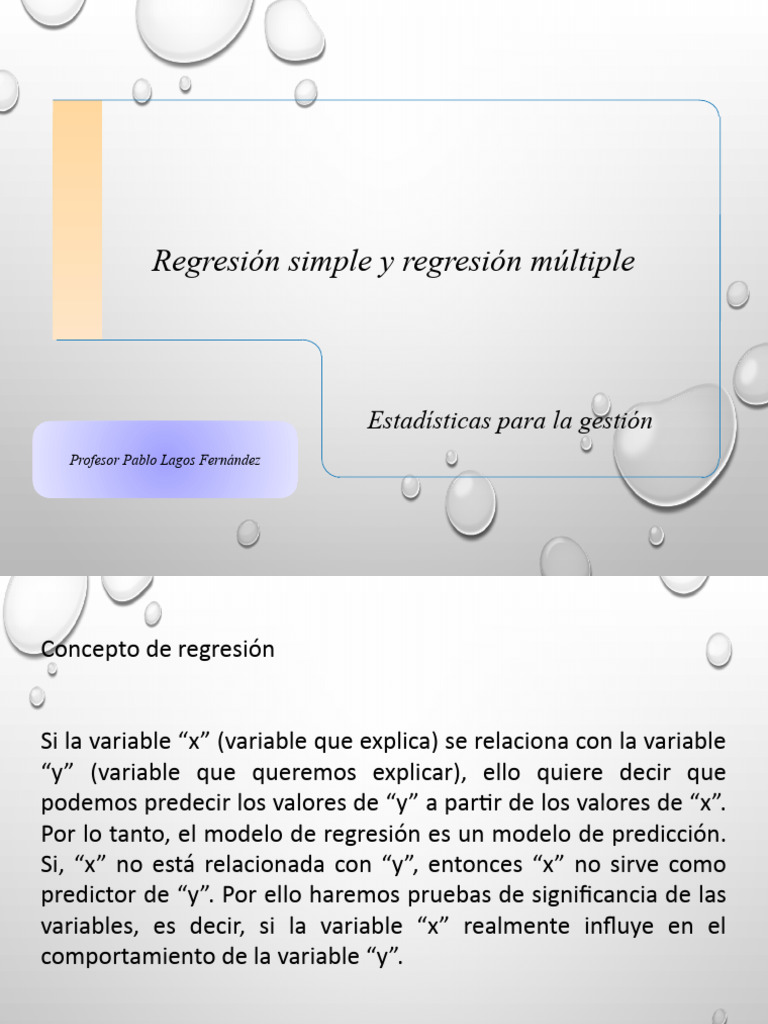 Modelo de Regresión Múltiple | PDF | Análisis de regresión | Regresión ...