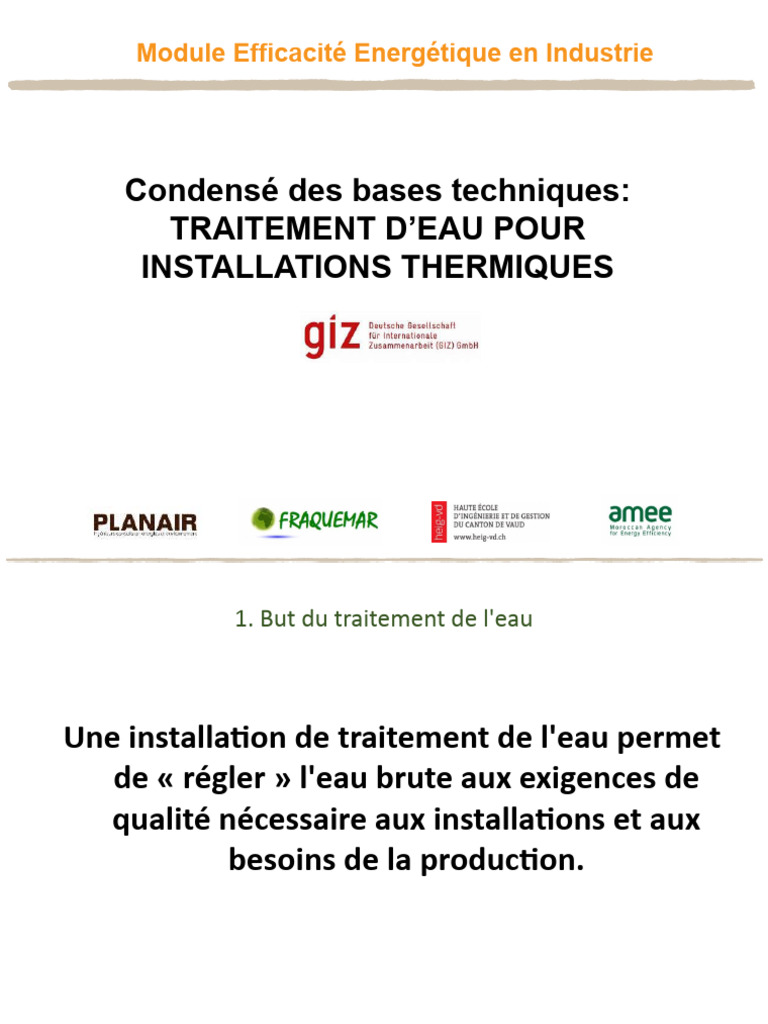 CBT - Traitement D'eau | PDF | Osmose | Acide chlorhydrique