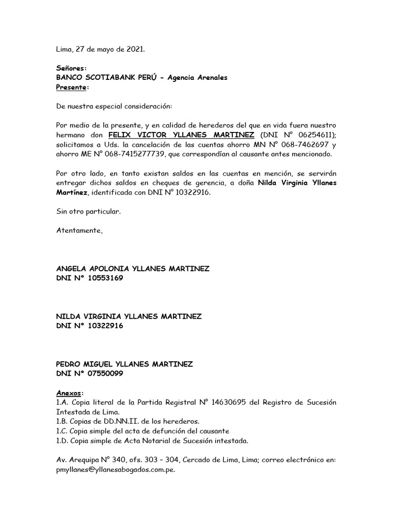 Carta - Scotiabank (1) (1) | PDF
