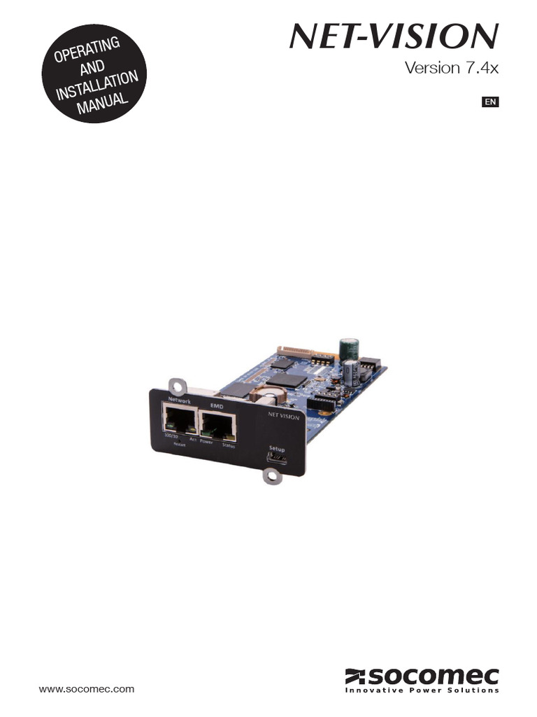 Net Vision 7.4 - Installation and Operating Manual - 2021 11 - NV 7.4 ...