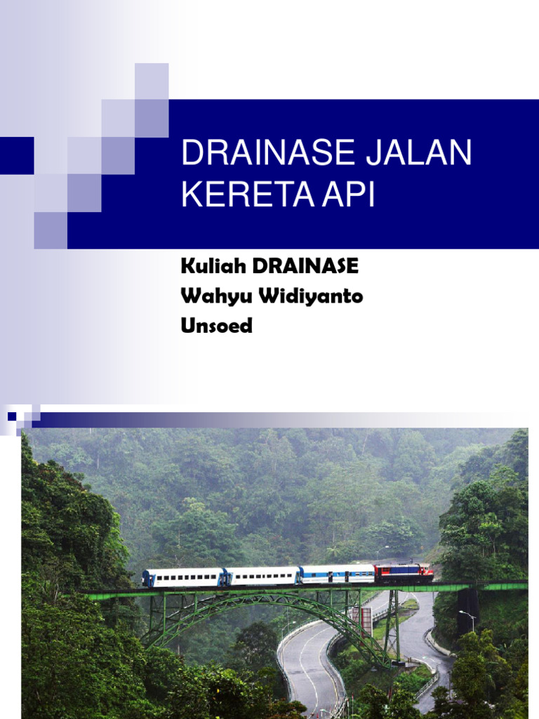 Drainasi Jalan Kereta API | PDF