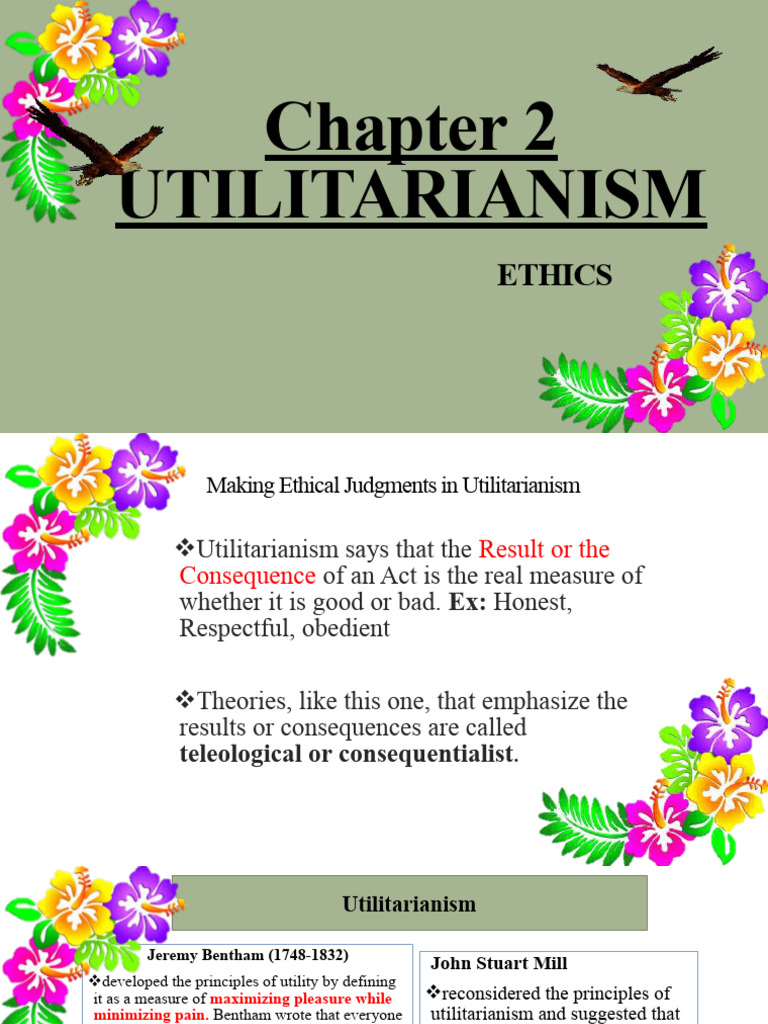 Chaptter 2 UTILITARIANISM | PDF | Utilitarianism | Pleasure