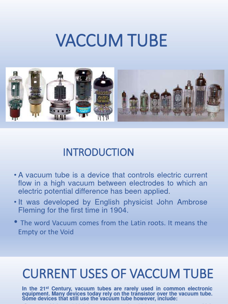 Vaccum Tube | PDF | Vacuum Tube | Manufactured Goods