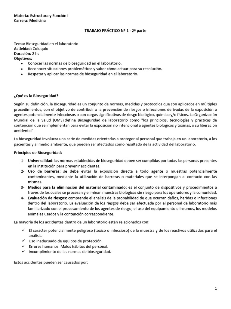 Material de Apoyo Teórico TP 1 - 2 Parte | PDF | Laboratorios | Incendios