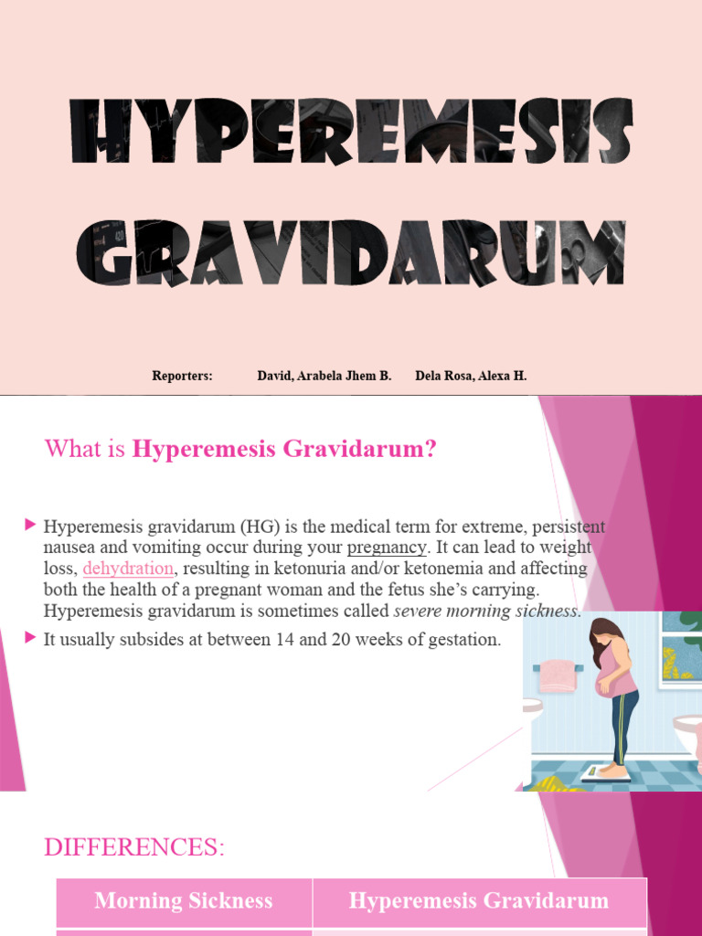 Hyperemesis Gravidarum Report | Download Free PDF | Nausea | Human Pregnancy