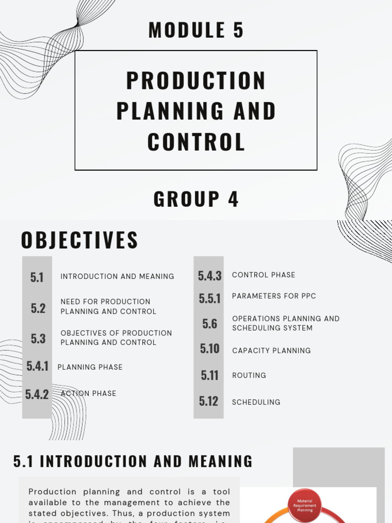 MODULE 5 PRODUCTION PLANNING AND CONTROL | PDF | Scheduling (Production Processes) | Scheduling ...