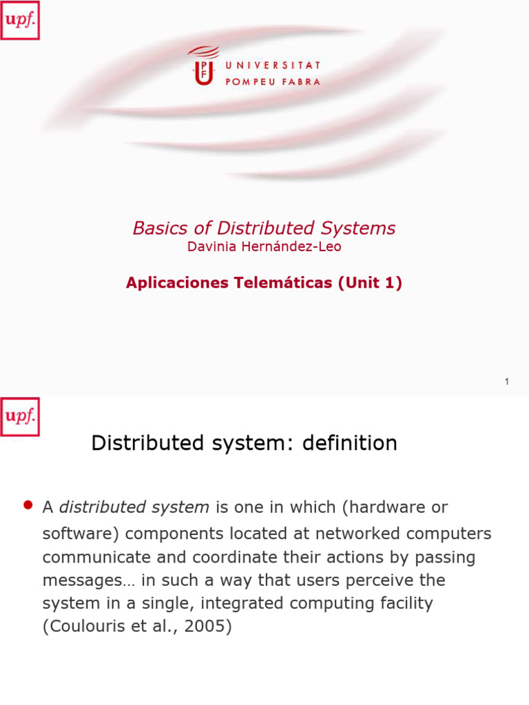 At Unit1 Distributed Systems Pdf Distributed Computing Computer Network