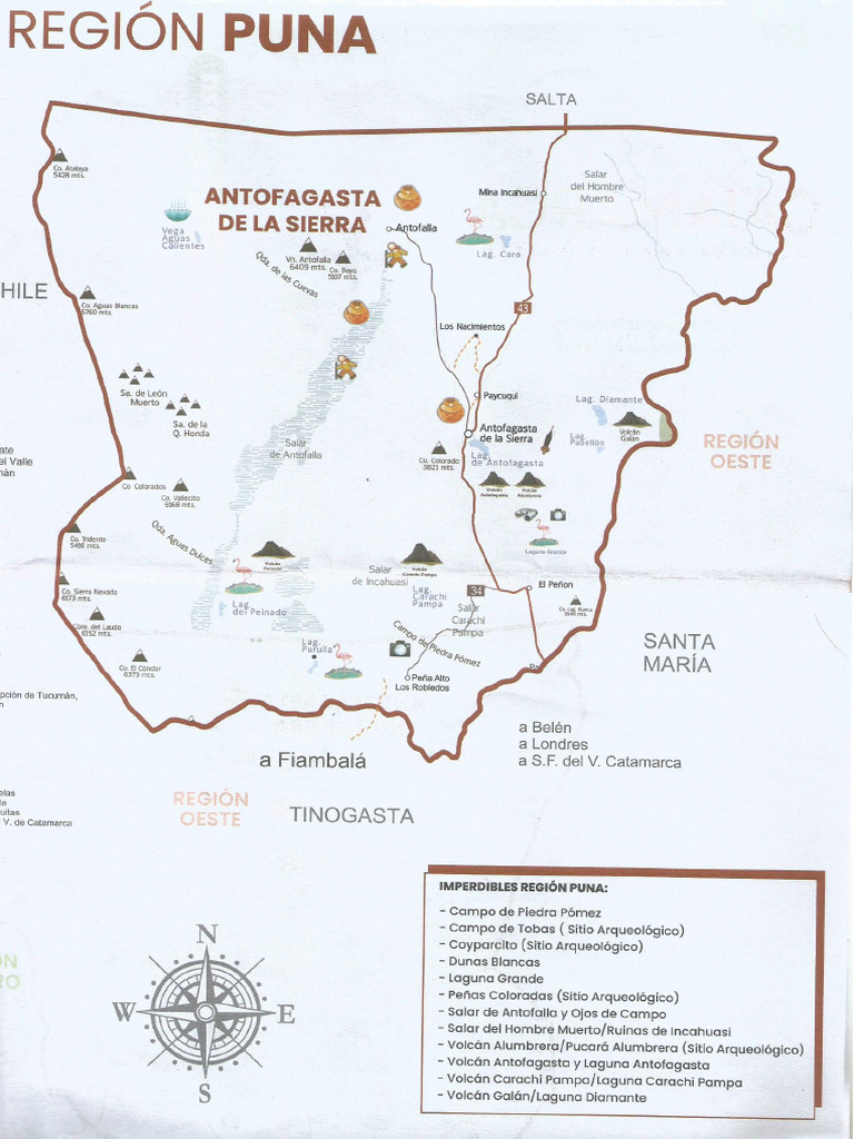 Mapa Región Puna | PDF