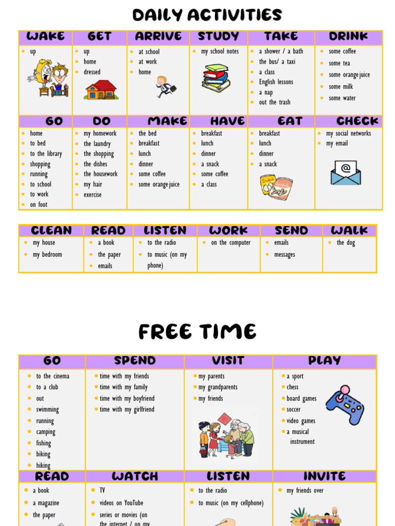 Routines and Time Expressions - JD - 22 | PDF