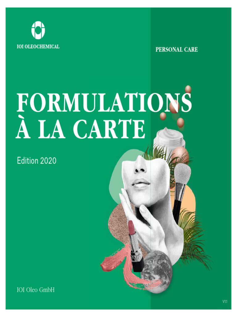 IOI - Oleo - Personal - Care - Formulations - A - La - Carte GOOD FORMULATION | PDF | Glycerol ...