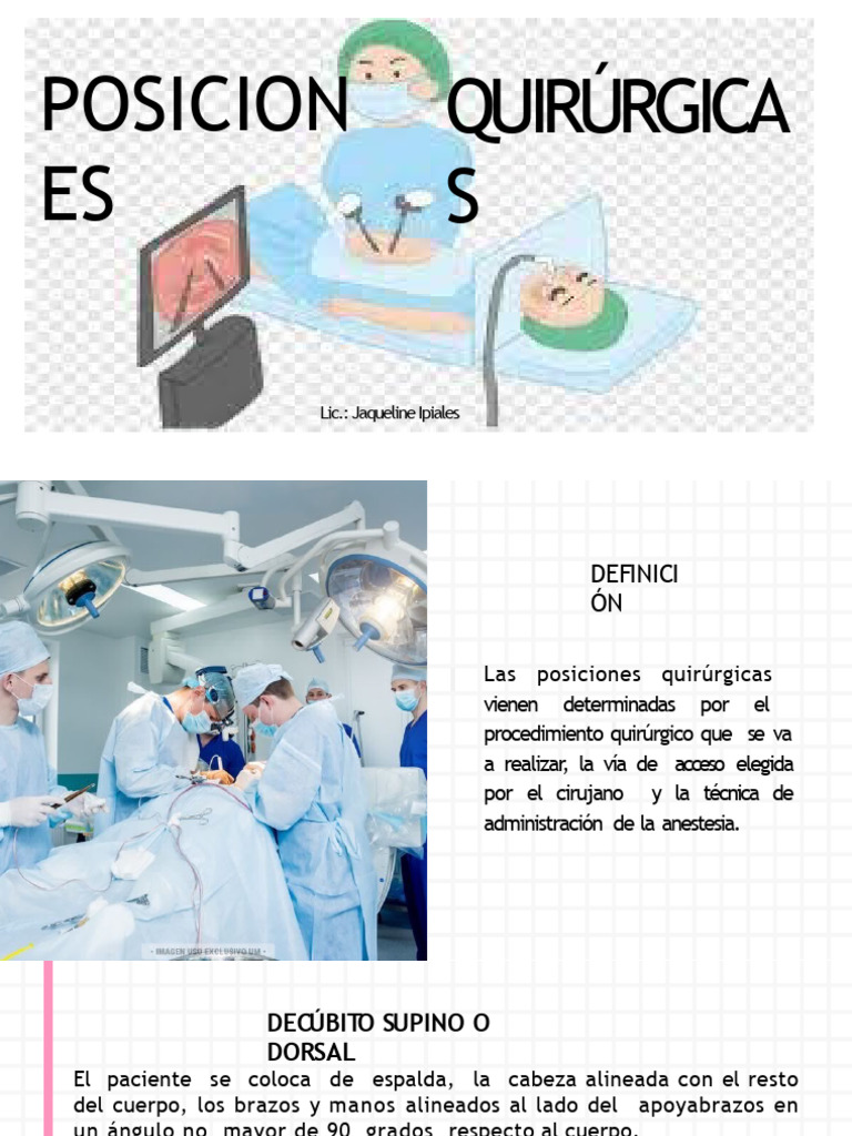 Posiciones Quirurgicas | PDF | Cirugía | Abdomen