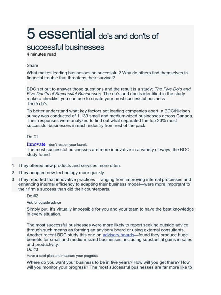 5 Essential | PDF | Performance Indicator | Entrepreneurship