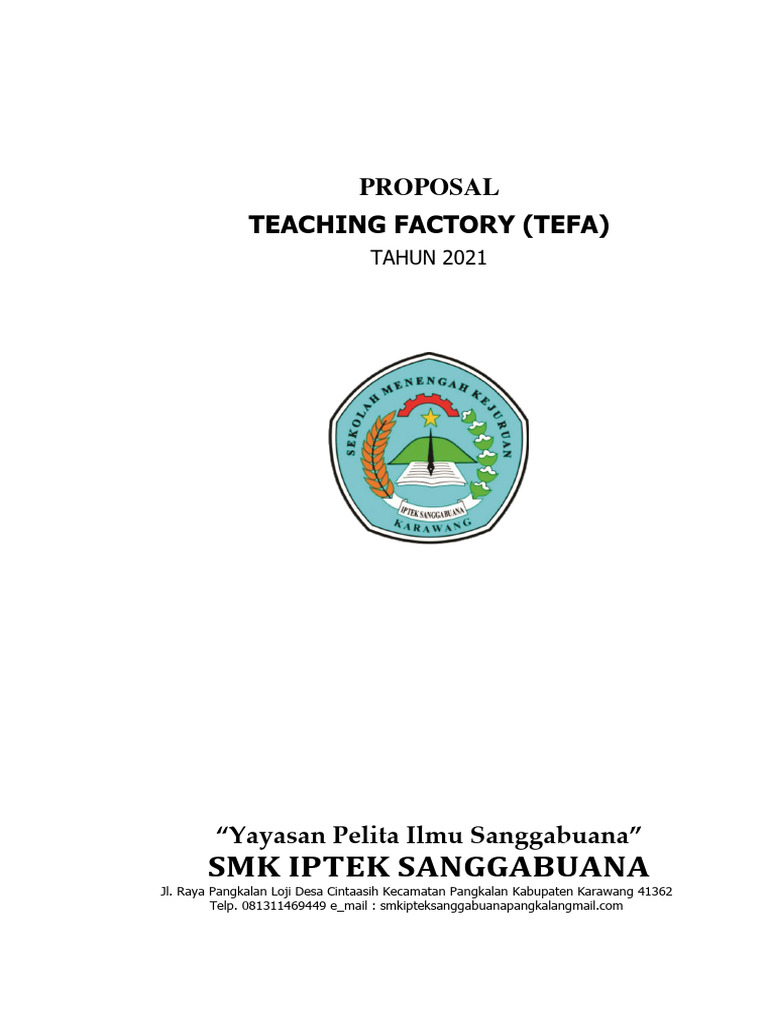 Proposal Tefa | PDF