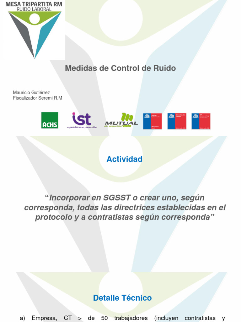 Medidas de Control de Ruido | PDF